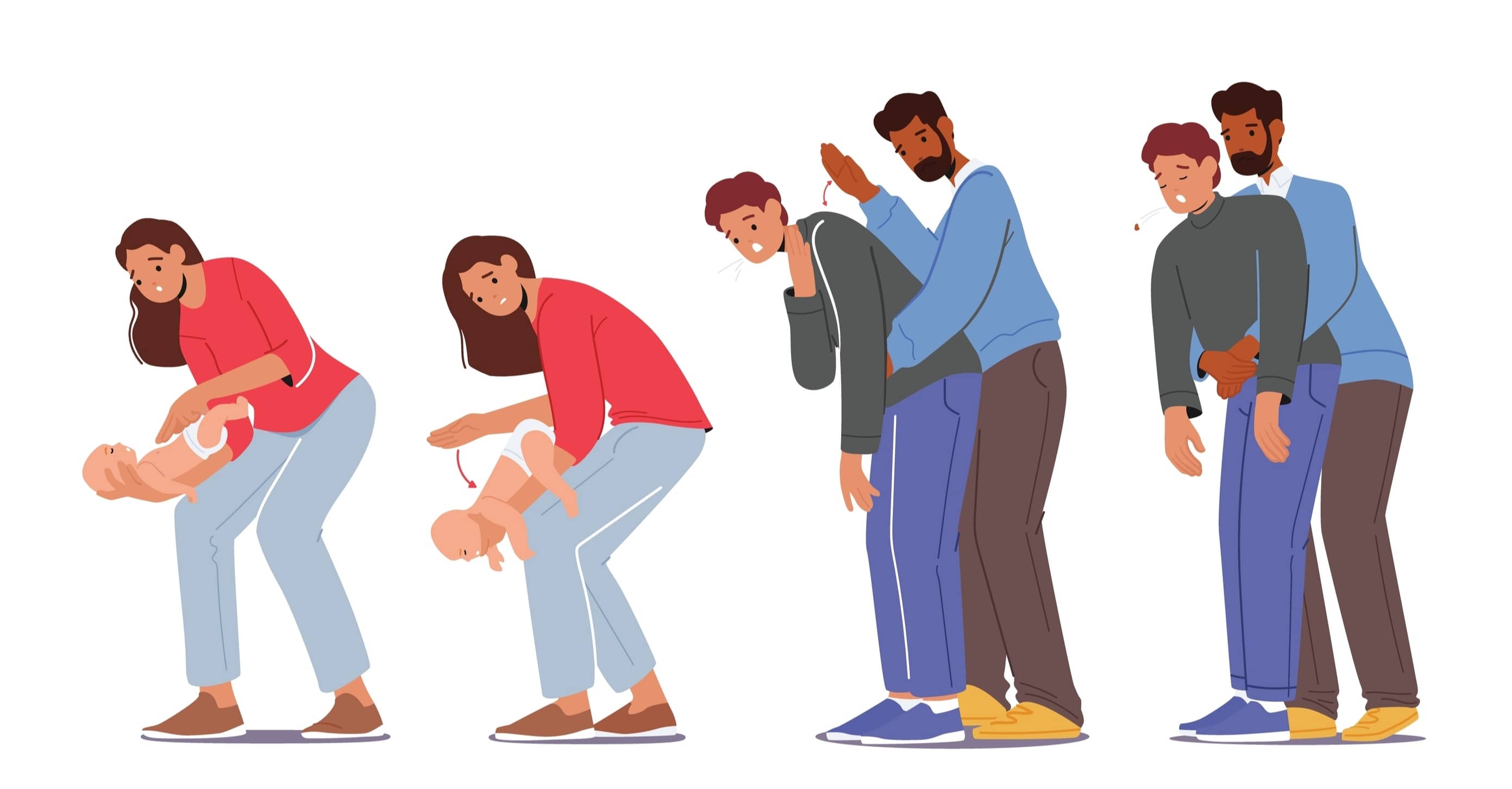 Cómo hacer la maniobra de heimlich en niños y adultos